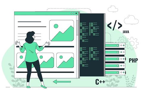 free vector back end concept illustration