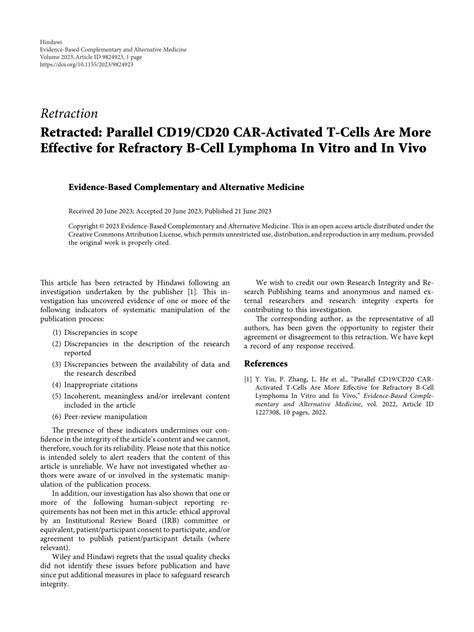 pdf retracted parallel cd19 cd20 car activated t cells are more