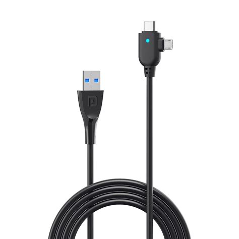 Portronics Konnect Spydr Multi Functional Charging Cable Type C Micro USB A Output