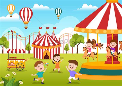 서커스 쇼 그림 일러스트 무료 다운로드 Lovepik
