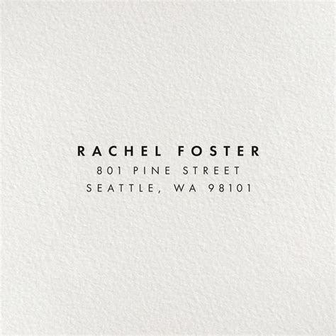 Return Address Stamp Self Inking Address Stamp Modern Stamp Etsy