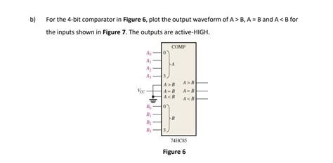 Solved B For The Bit Comparator In Figure Plot The Chegg Com