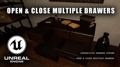 Unreal Engine 5 Interactable Drawers Tutorial | How to Interact with Multiple Objects in ...