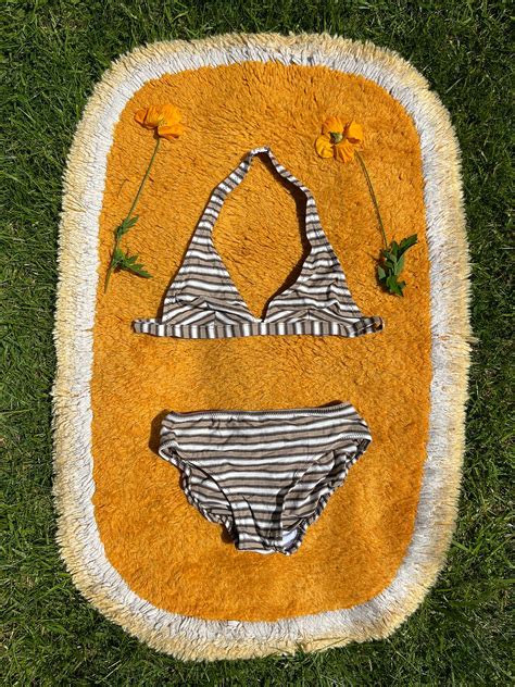 Catch A Wave 1970s Stripe Bikini Venus Loon Vintage
