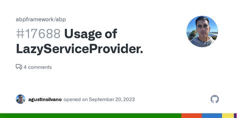 usage of lazyserviceprovider · issue 17688 · abpframework abp · github