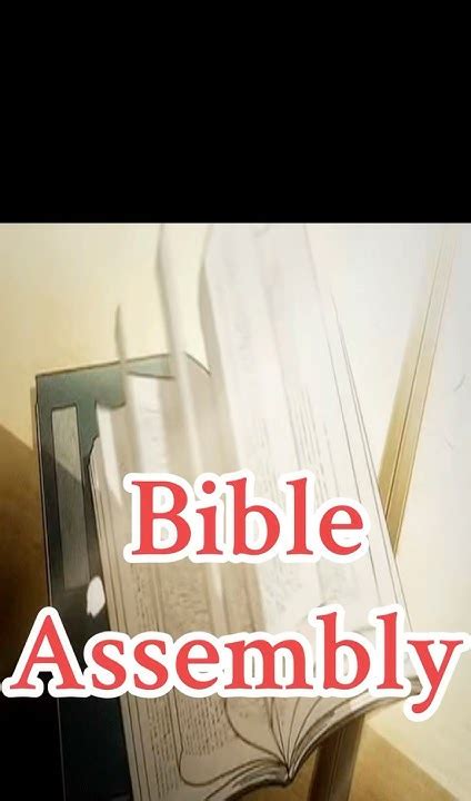 Bible Assembly Bible Councilofnicaea Newtestament Youtube