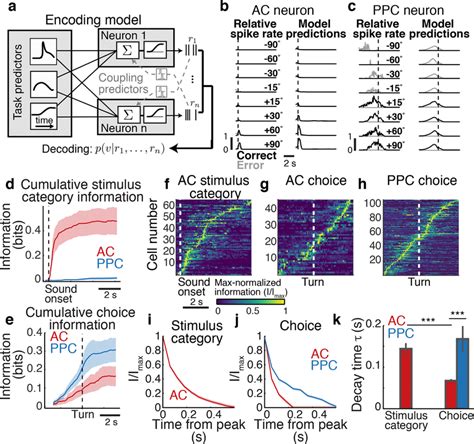 Encoding And Decoding Stimulus And Choice Information In Ac And Ppc
