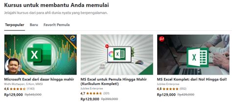 7 Kelas Kursus Excel Online Bersertifikat [gratis Dan Berbayar] Future Skills