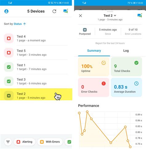 Dotcom Monitor Mobile App