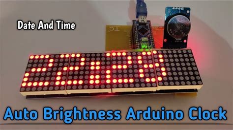 Arduino Nano Clock With Auto Brightness