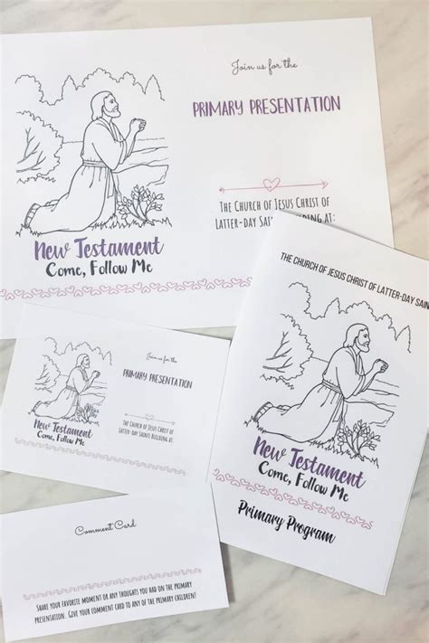 New Testament Primary Program Bulletin Cover Primary Singing