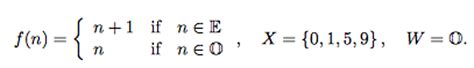 solved for each of the following functions write out and