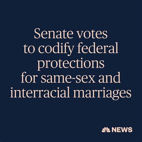 Nbc News Breaking Us Senate Votes 61 36 To Codify Federal