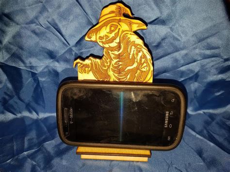 Halloween Laser Cut Phone Stand K40 Laser Cutter 3mm Birch Plywood