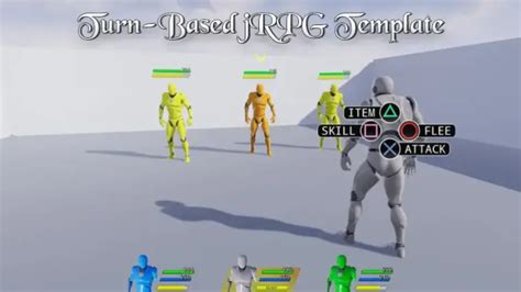 turn based jrpg template unreal engine asset unrealall