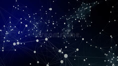Abstract Network Background Dark Blue Stock Illustration Illustration Of Concept Digital