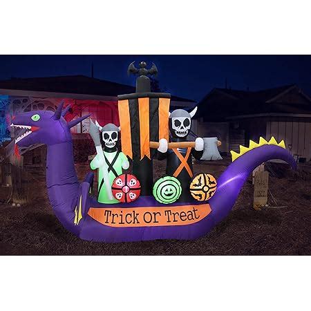 Bzb Goods 12 Foot Long Halloween Inflatable Carriage With