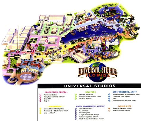 Universal Studios Florida Map 2018 Printable Maps