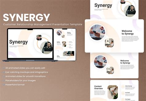 Animated Customer Relationship Management Crm Powerpoint Presentation Template Graphue