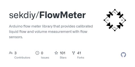 github sekdiy flowmeter arduino flow meter library that provides