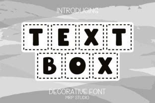 Text Box Font By MRP STUDIO Creative Fabrica