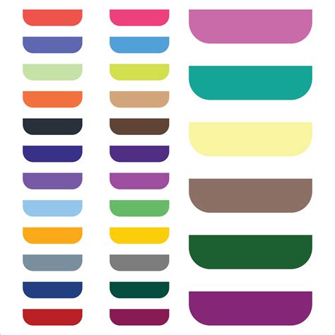 Half Rectangle Tabs Clipart Set 32499810 Vector Art At Vecteezy