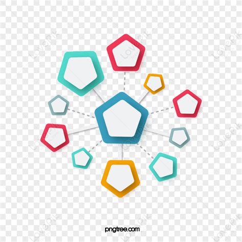 Pentagonal Diffusion Infographicstatisticscornerpaper Cut Style Png