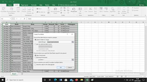 Cara Membuat Privot Table