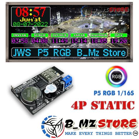 Controller Jws P5 Static 7 Segment Controller Prayer Clock Shopee