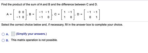 Solved Find The Product Of The Sum Of A And B And The Chegg