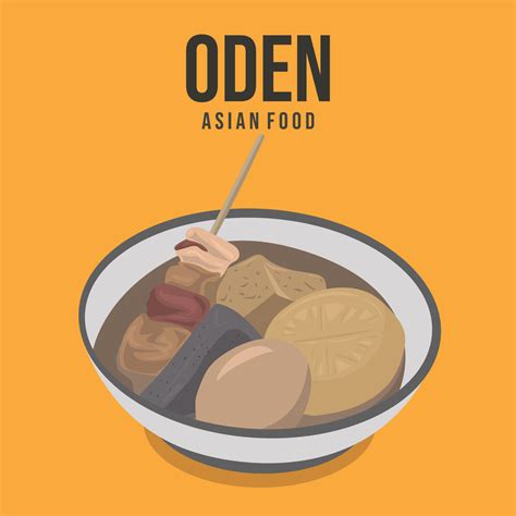 Asian Food Oden Traditional Japanese Food 15021776 Vector Art At Vecteezy