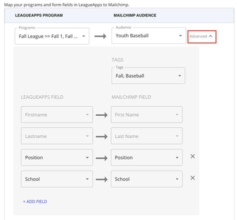 Mailchimp Integration Leagueapps