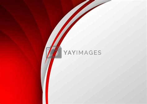 Abstract Template Red Background Curve Line On White Space With By Phochi Vectors