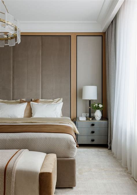 Элегантная спальня цвета брауни Elegant Bedroom Of Brownie Color By Dina Salakhova Роскошные