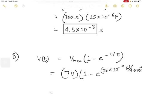 SOLVED A RC Series Circuit Composed Of Capacitors In Parallel And In Series With A Resistance