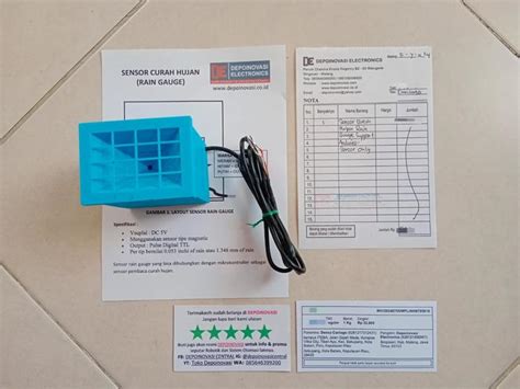 Jual Sensor Curah Hujan Rain Gauge Support Arduino Sensor Only Kab Malang Tokodepoinovasi