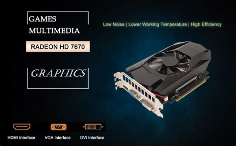 4gb Gddr5 Graphics Card Single Fan Hd7670 128bit 1000mhz Core