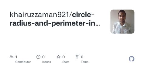 Github Khairuzzaman921circle Radius And Perimeter In Python