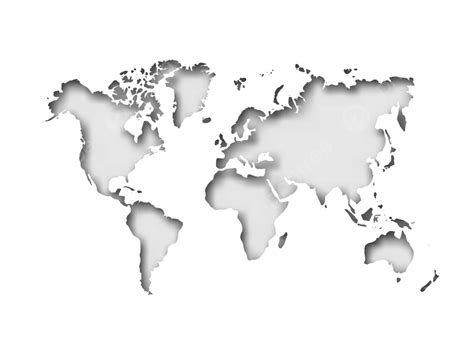 3d Papercut World Map On Grey Background Into Topography Template