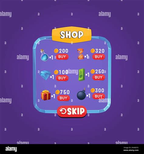 Shop Menu And Pop Window Options Mobile Application Ui Elements Ui Kit Collection Buttons For
