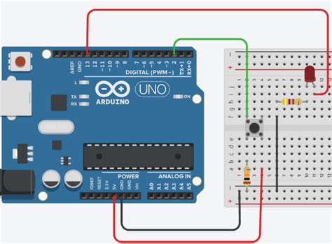arduino buton ile led yakıp söndürme bilişim and programlama
