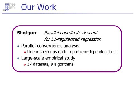 Ppt Parallel Coordinate Descent For L 1 Regularized Loss