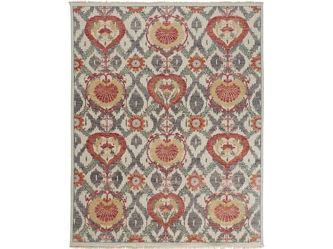 Feizy Area Rugs Beall Traditional Oriental Orangegray 9 6 X 13 6