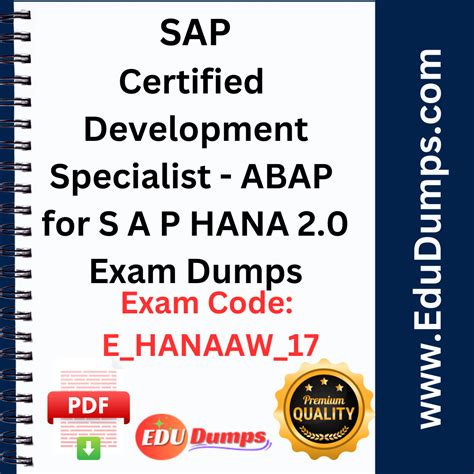 Free E Hanaaw 17 Exam Dumps 2025 Edudumps