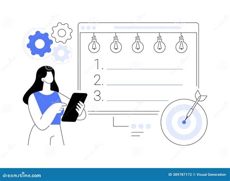 Smart Goal Setting Diagram Smart Objective Infographic Design Template Vector Illustration