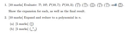 Solved 1 10 Marks Evaluate