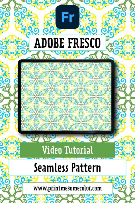 Patterns With ADOBE FRESCO And ADOBE CAPTURE In 2025 Fresco Adobe Tutorials Learning Graphic