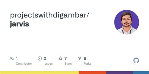 GitHub Projectswithdigambar Jarvis
