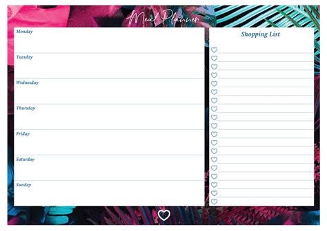 Health Focused Magnetic Planner Set