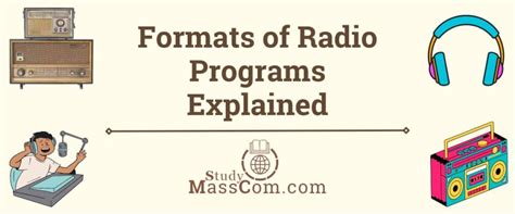 Formats Of Radio Programs Explained StudyMassCom Com